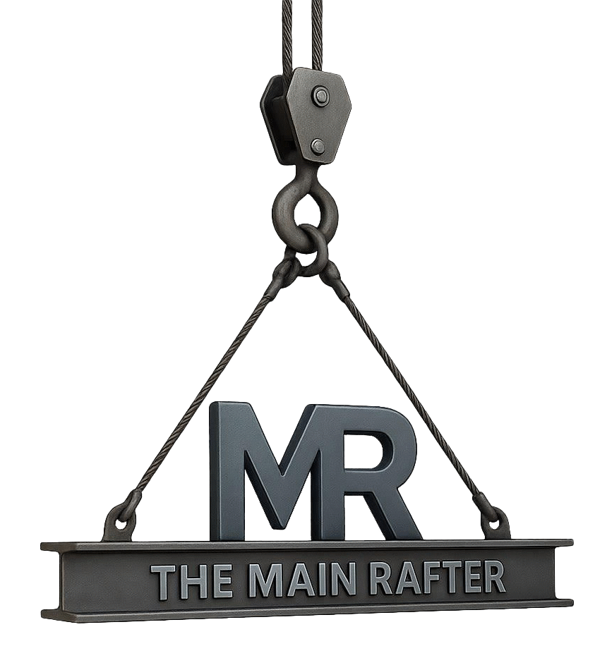 The Main Rafter is under construction